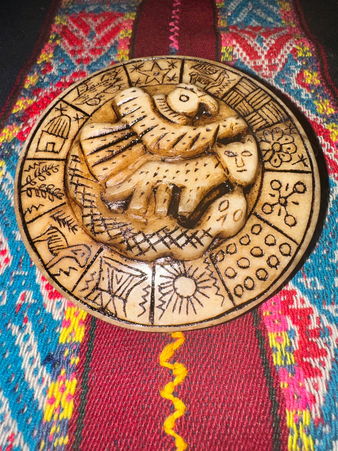 Peruvian Andean Incas' Calendar With Andean Trilogy in High Relief ...