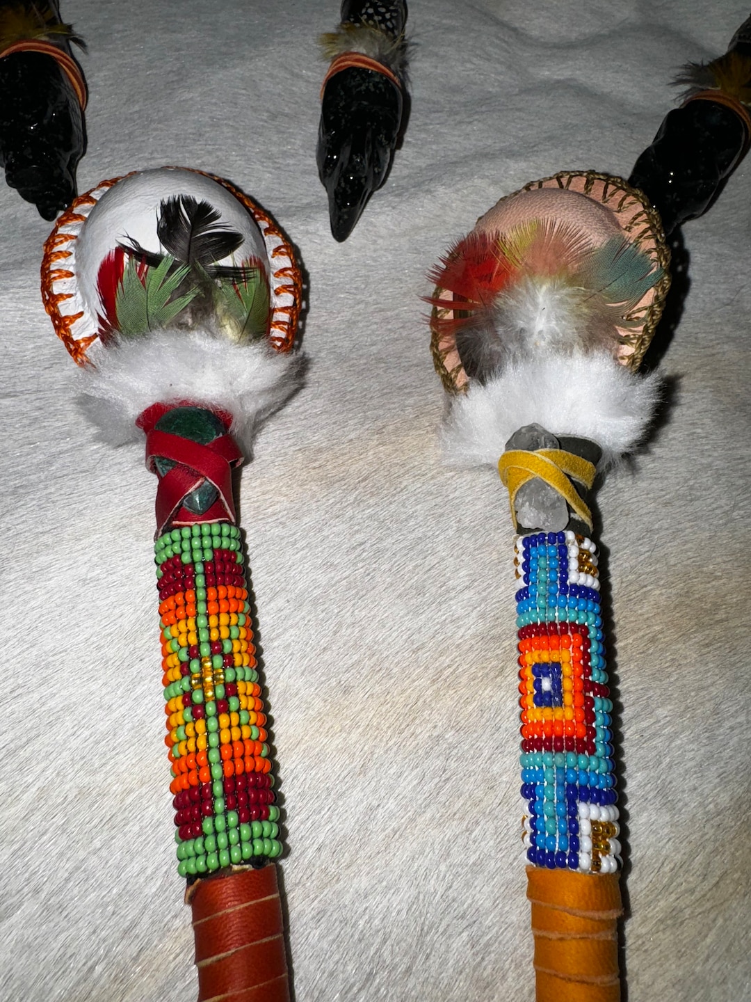 Peruvian Shaman Healer Rattle Featuring an Amazing Beaded Handle ...