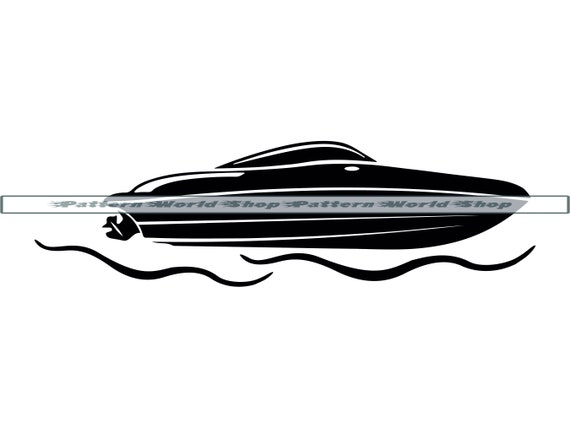 Speed Boat 2 SVG Motorboot SVG Yacht Svg Speed Boot - Etsy Schweiz