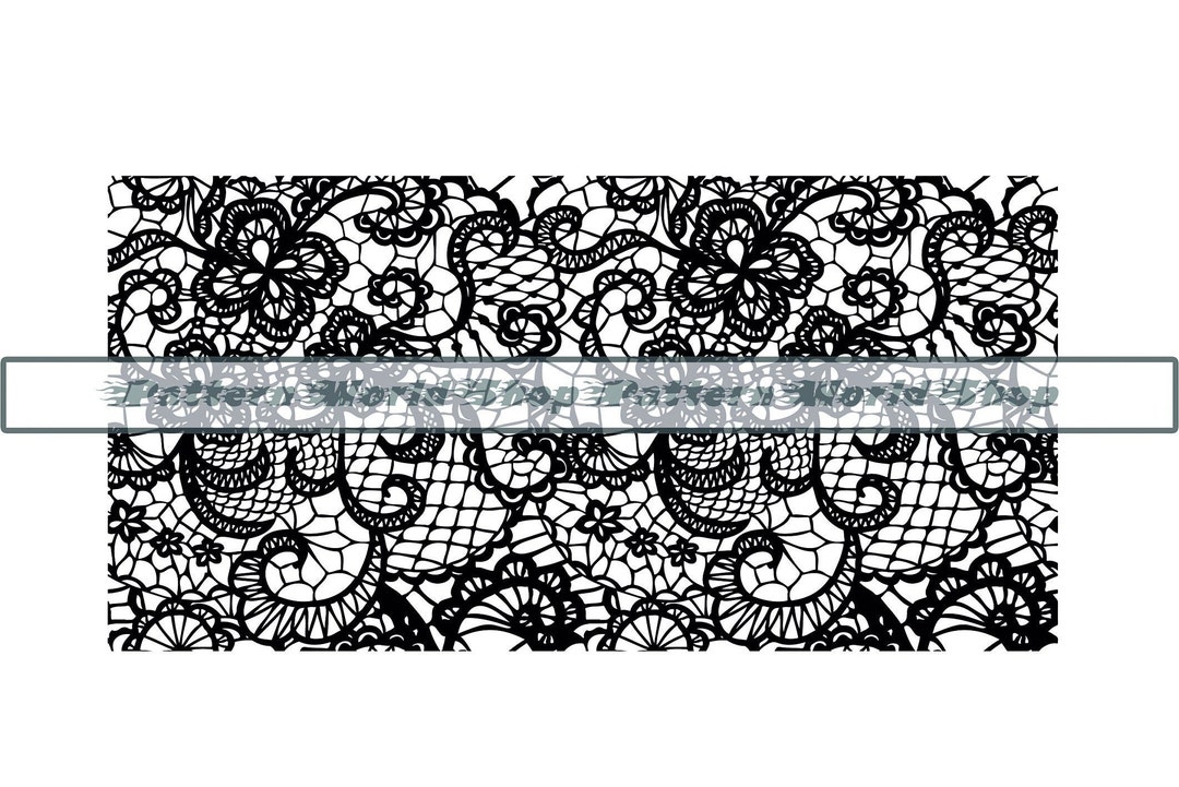Lace Pattern #2 SVG, Lace Floral Pattern, Lace Western Pattern ...