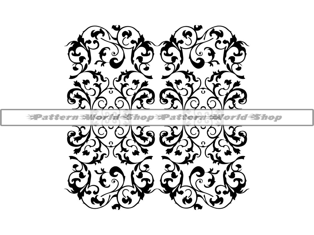 Western Pattern #2 SVG PNG, Tooled Leather Svg, Western Floral Pattern ...