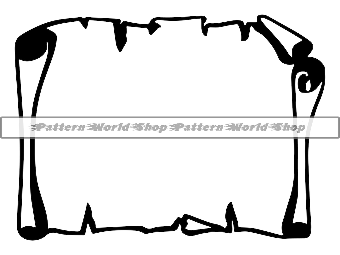 Blank Treasure Map SVG, Map Svg, Scroll Svg, Treasure Map Clipart ...