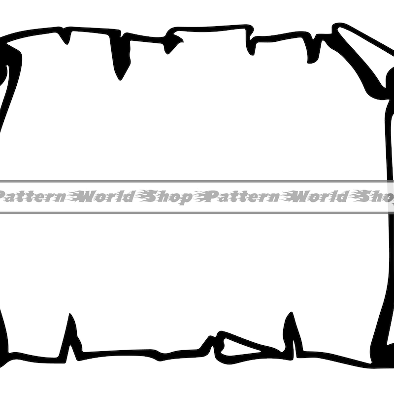 Scroll Map Vector Etsy