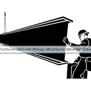 Structural Ironworker SVG, Steel Worker SVG, Construction Worker SVG ...