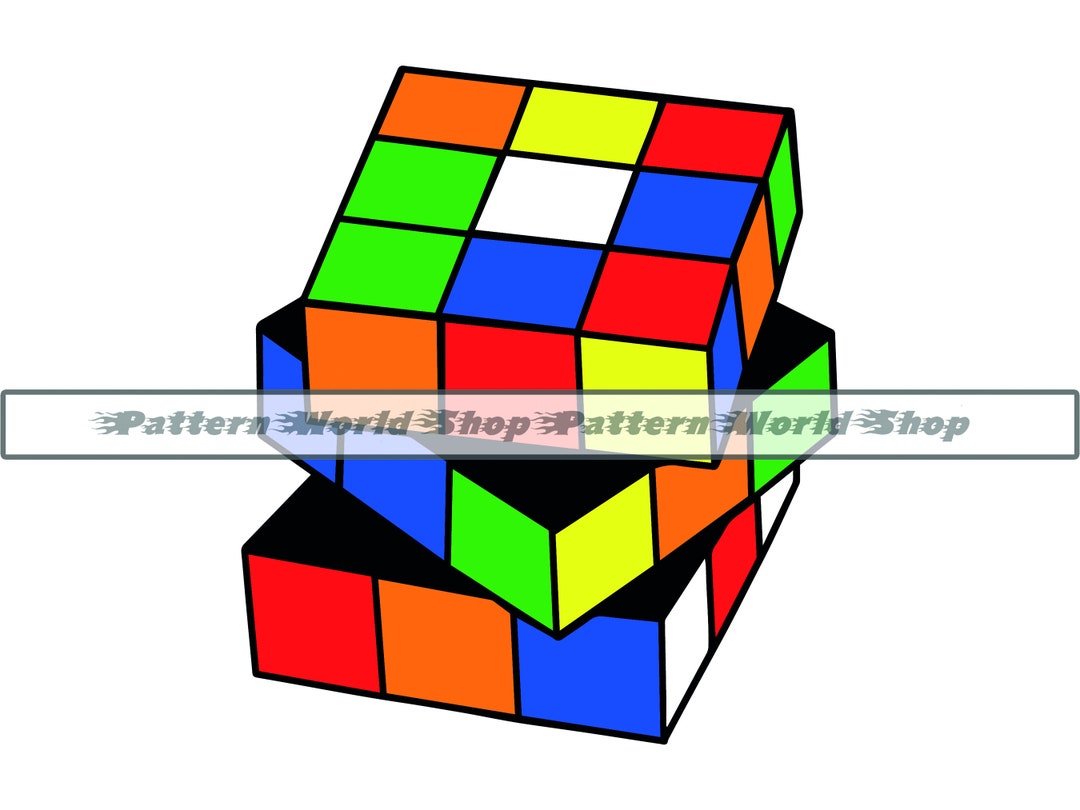 Rubiks Cube SVG, Rubik's Cube SVG, Rubiks Cube Clipart, Rubiks Cube ...