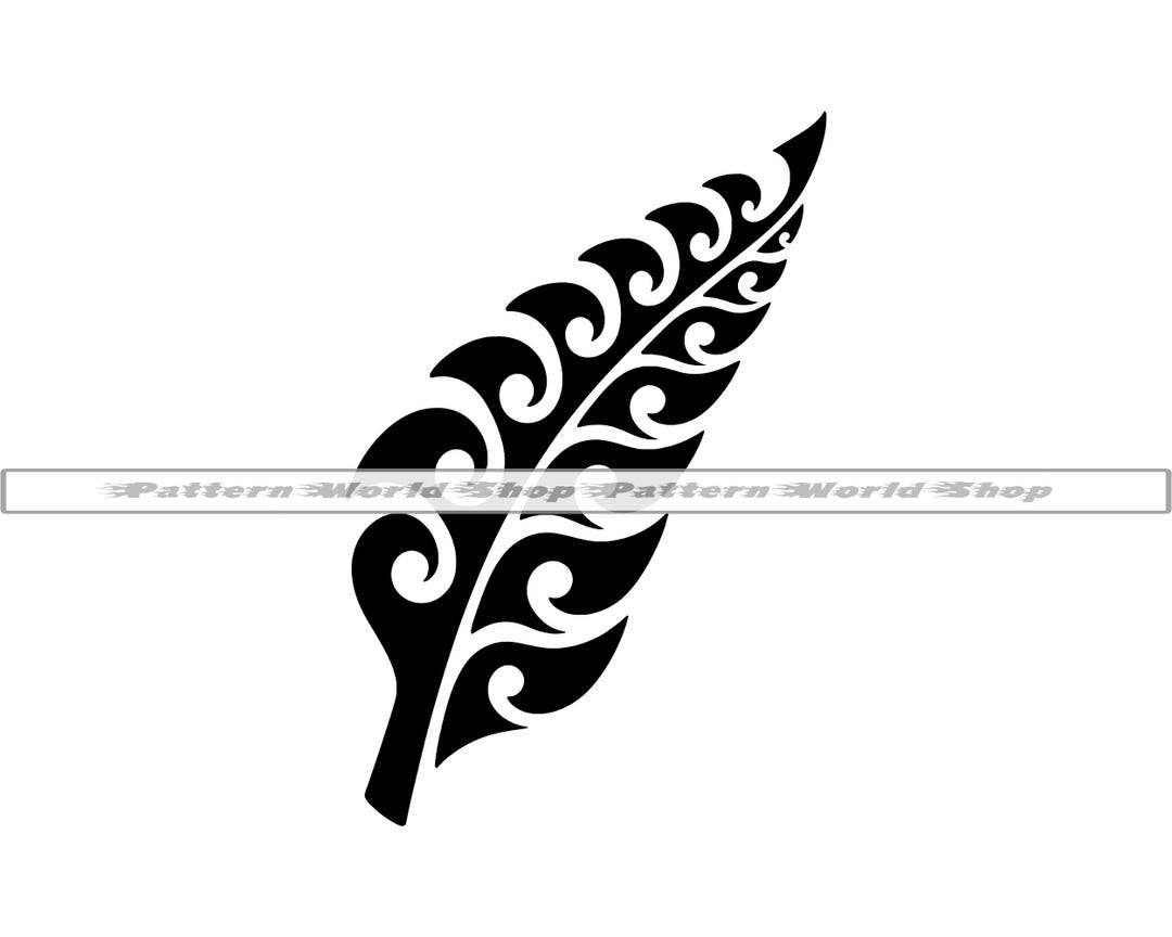 Aotearoa Koru Silver Fern SVG, New Zealand Fern SVG, Clipart, Files for ...