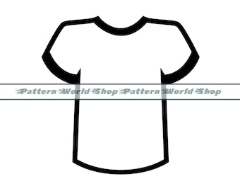 T-shirt Outline #2 SVG, Shirt SVG, T-shirt Clipart, Shirt Clipart, T ...
