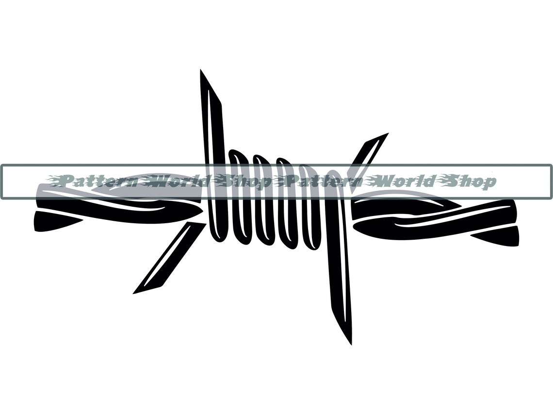 Barbed Wire SVG Barbed Wire Clipart Barbed Wire Files for - Etsy