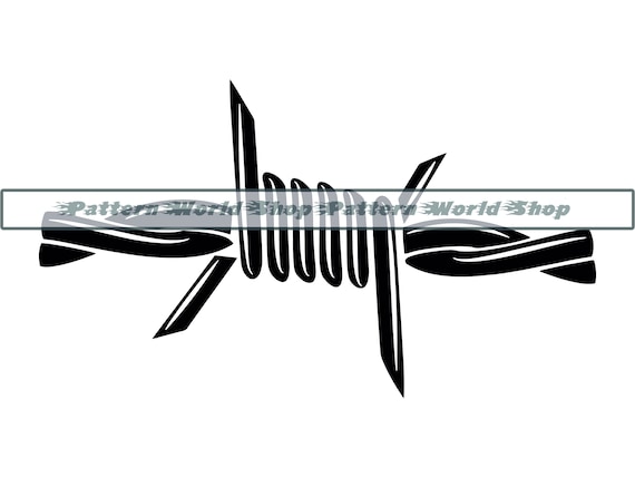 Barbed Wire SVG Barbed Wire Clipart Barbed Wire Files for - Etsy