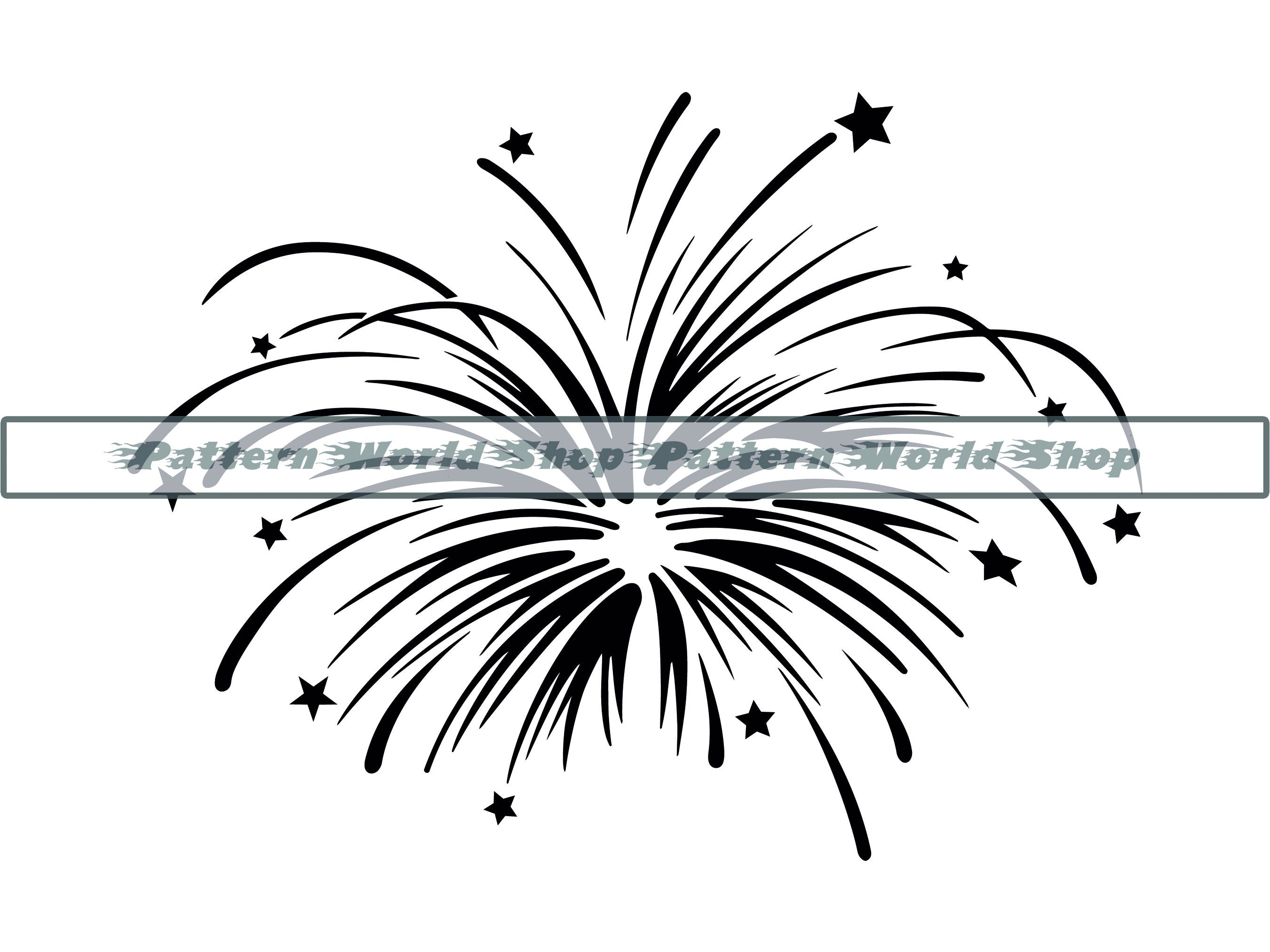 Fireworks SVG, Celebration SVG, Fireworks Clipart, Fireworks Files for ...