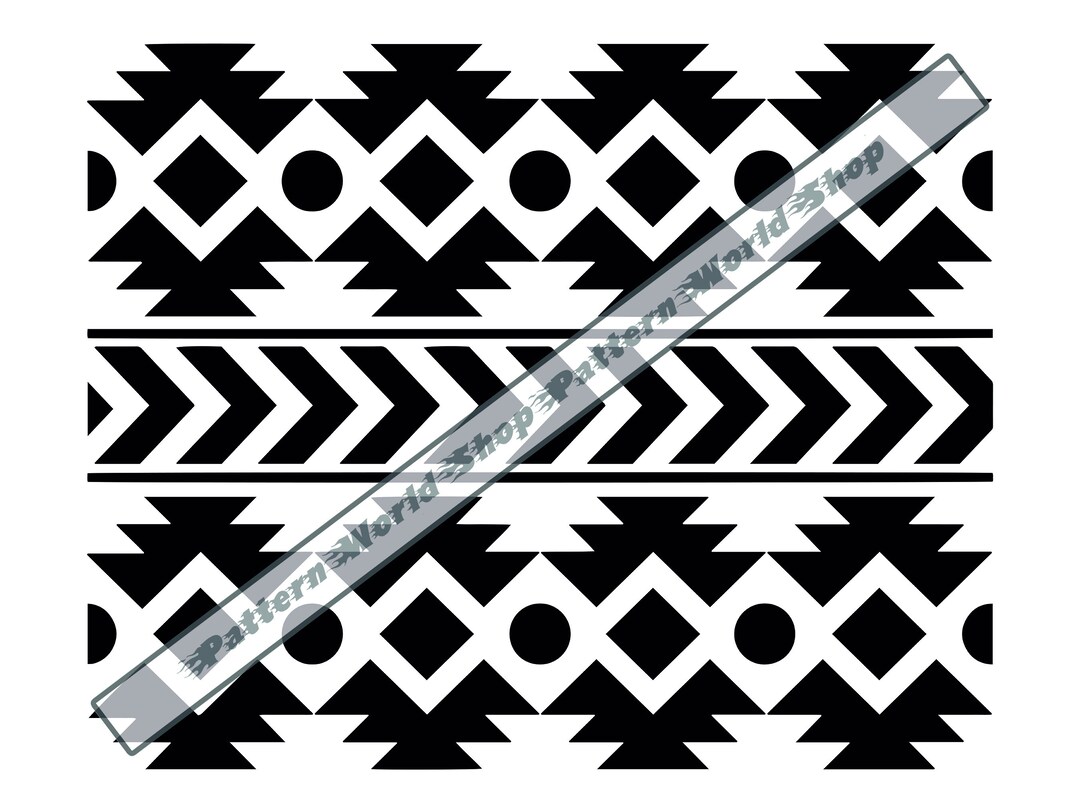 Aztec Pattern 5 SVG, Tribal Pattern SVG, Southwest Pattern SVG, Clipart ...