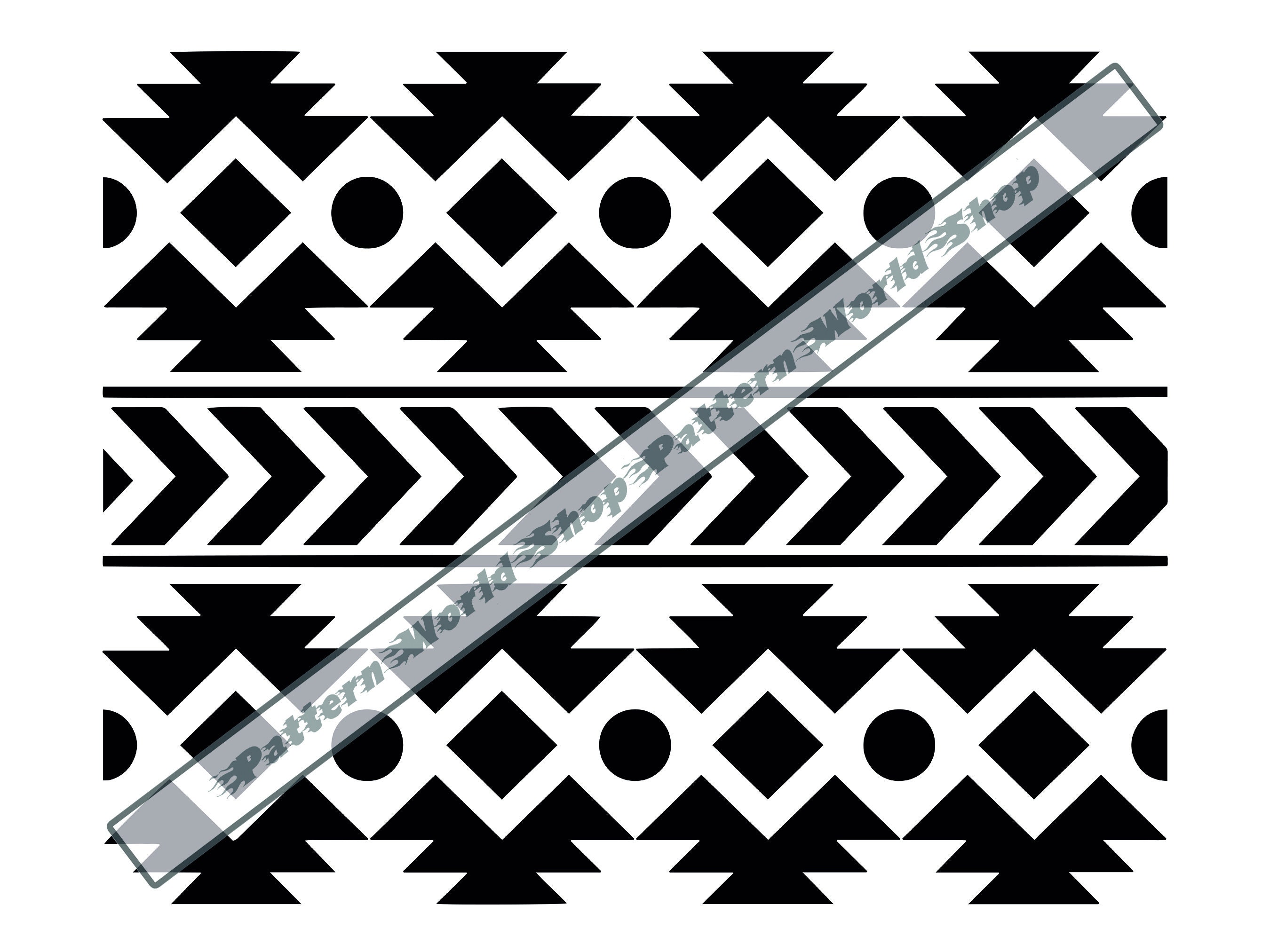 Aztec Pattern 5 SVG Tribal Pattern SVG Southwest Pattern - Etsy
