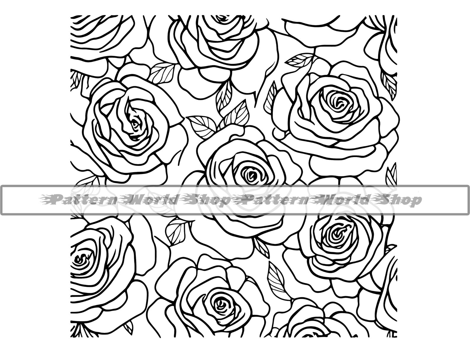 Rose Pattern Tooled Leather 5 SVG Tooled Leather SVG Floral - Etsy