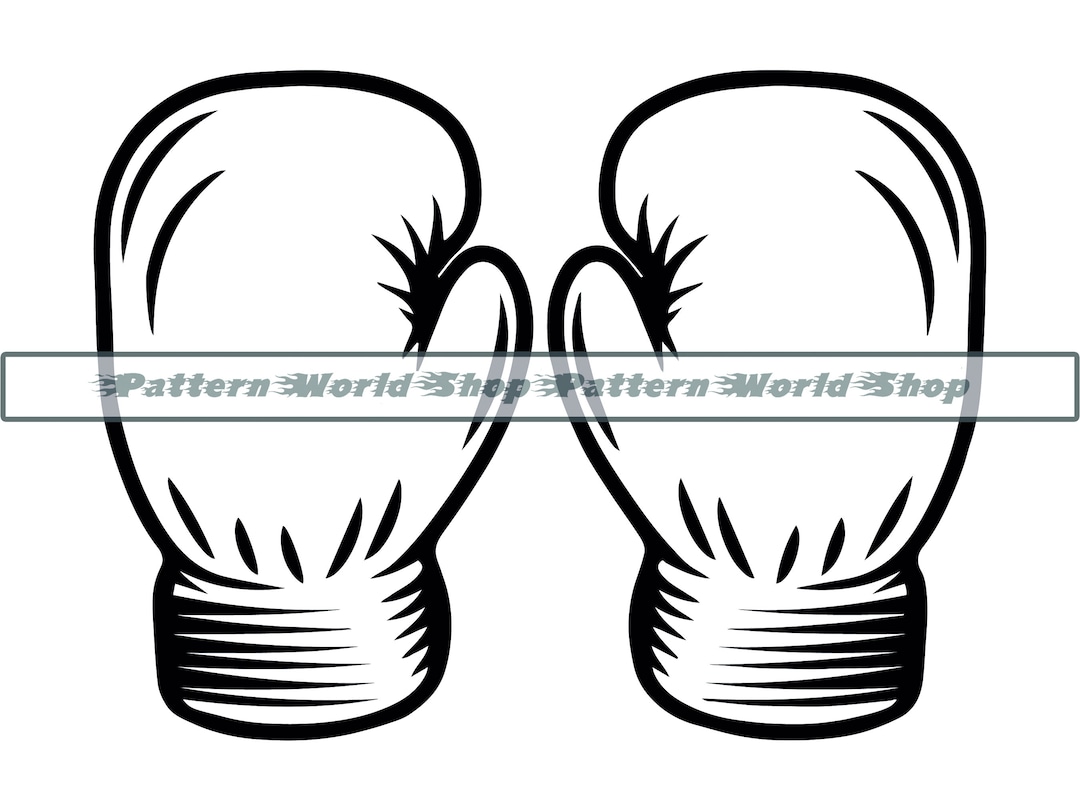 Boxing Gloves Outline #7 SVG, Boxing Svg, Boxing Gloves Clipart, Boxing ...