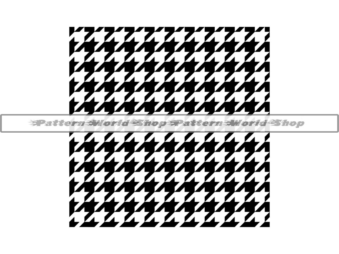Houndstooth Pattern SVG, Houndstooth Texture Pattern, Clipart, Files ...