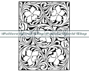 Tooled Leather Svg - Etsy