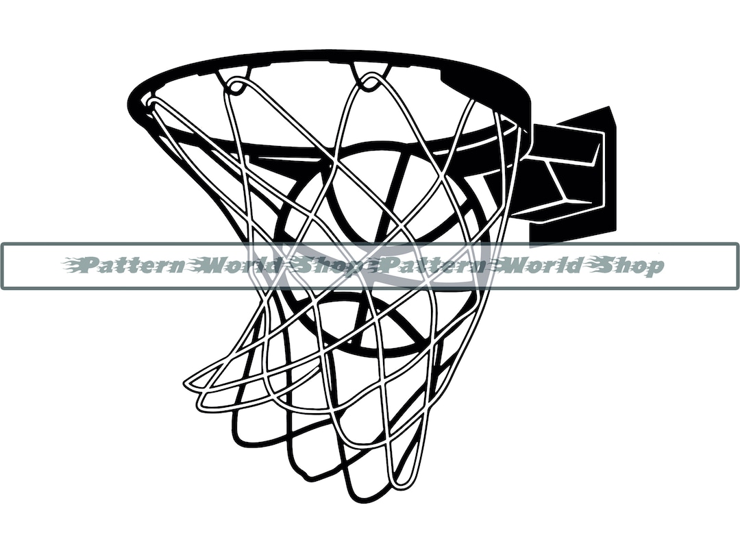 Basketball Shot SVG, Basketball Net SVG, Basketball Hoop SVG, Clipart ...