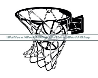 Basketball Hoop SVG, Basketball Net SVG, Basketball Hoop Clipart ...