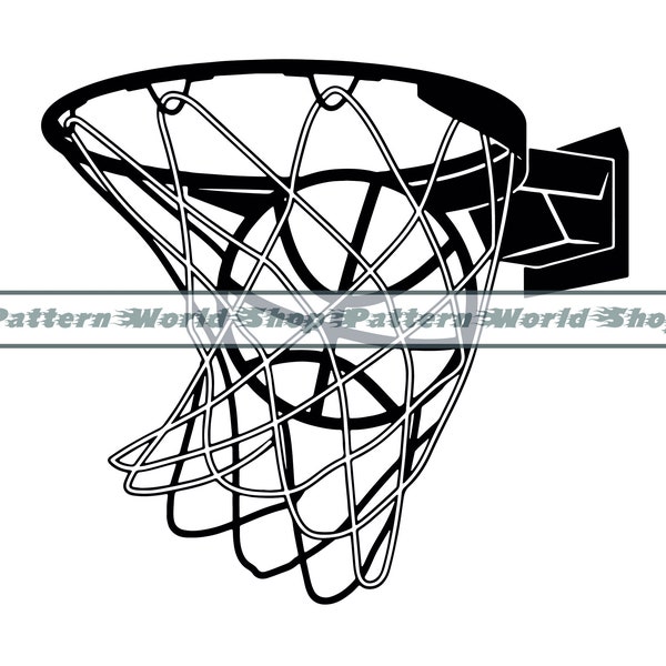 Basketball Net Svg - Etsy
