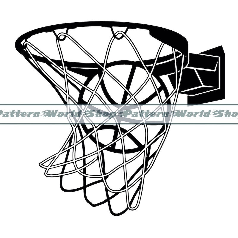 Basketball Net Svg - Etsy