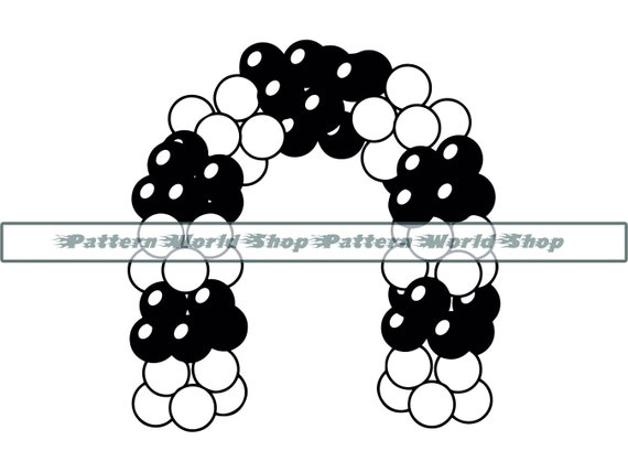 Balloon Arch SVG Balloons SVG Celebration Gate SVG Balloon - Etsy UK