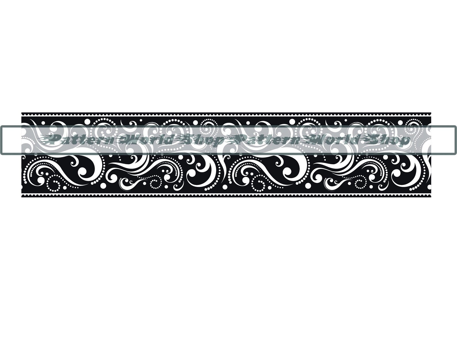 Tooled Leather #24 SVG, Damask Border, Western Tooled Leather, Seamless ...