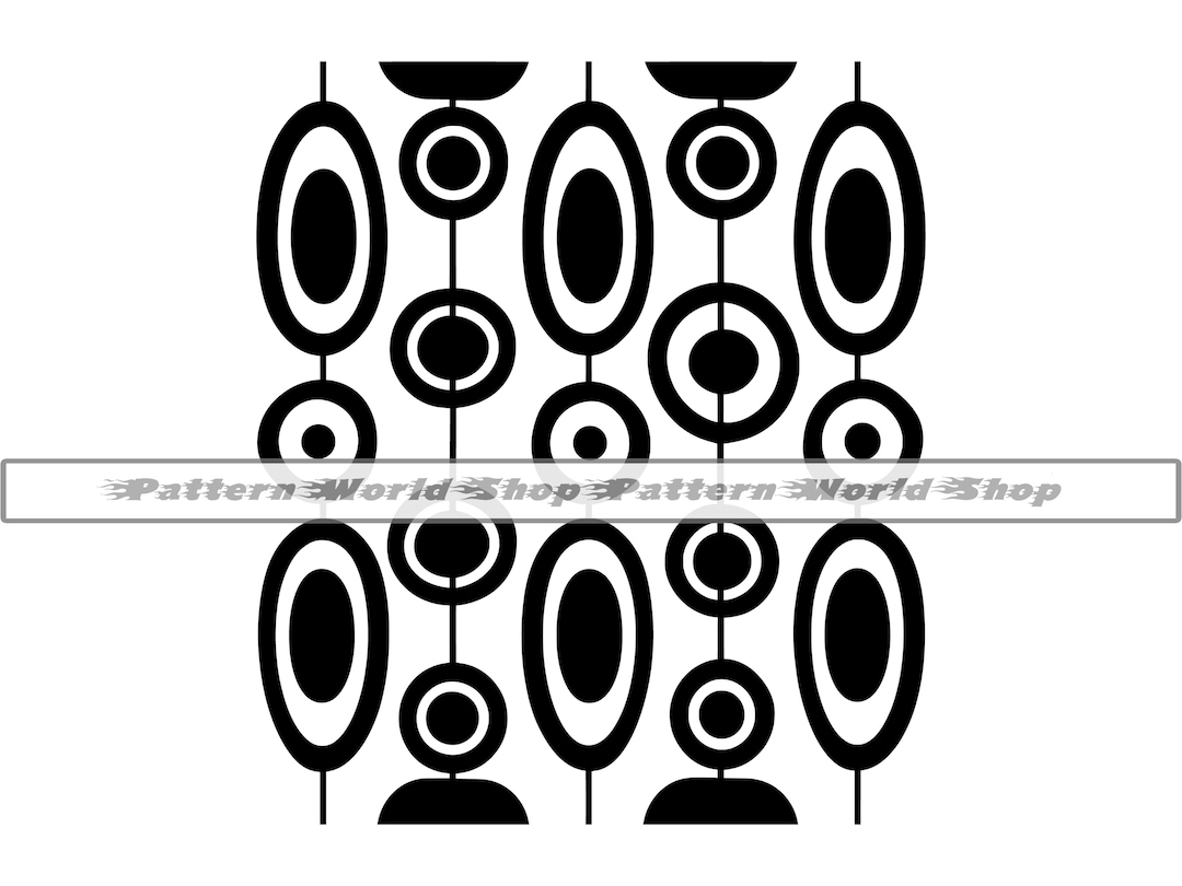 Mid Century Modern Pattern #3 SVG, Modern Pattern Svg, Clipart, Files ...