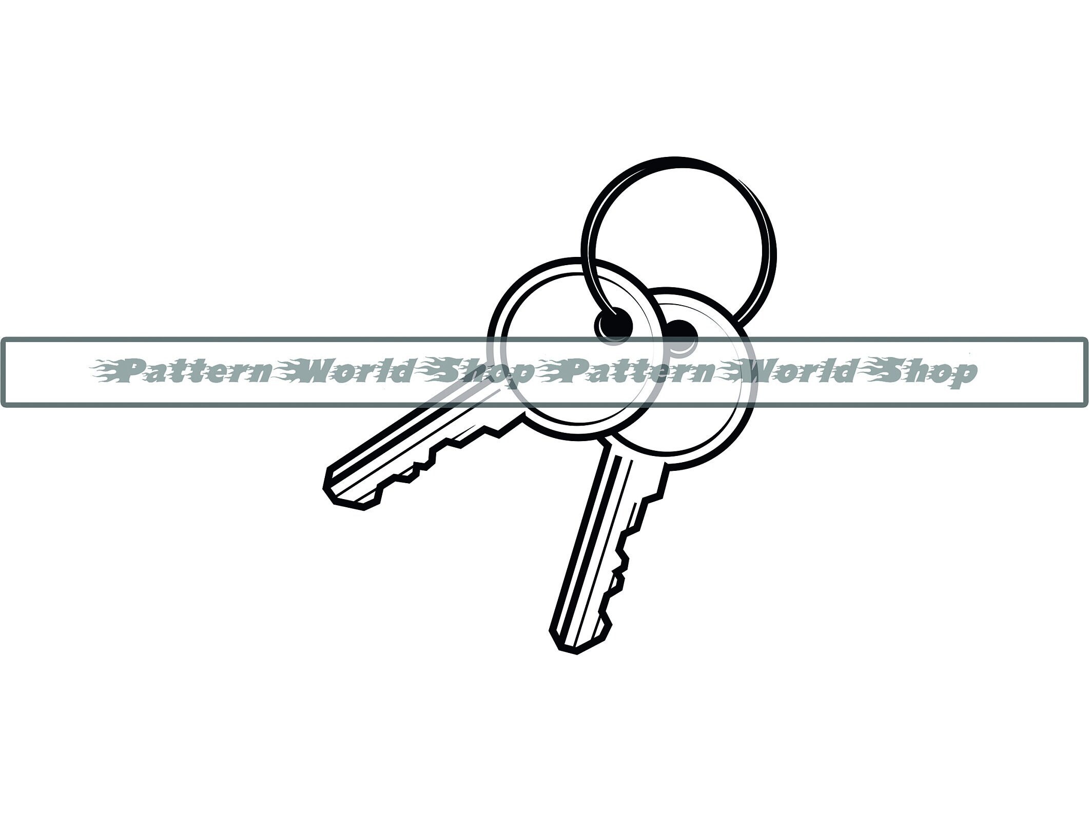 Keys SVG Key Chain SVG Keys Clipart Keys Files for Cricut | Etsy