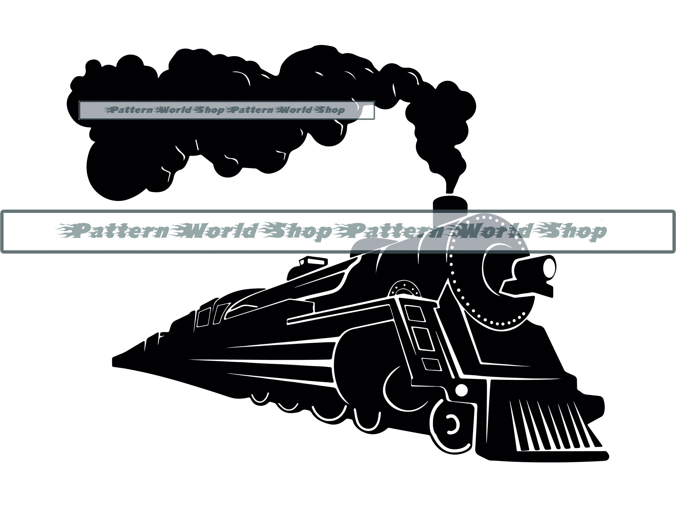 Steam Train 2 Svg Train Svg Steam Engine Svg Locomotive Clipart