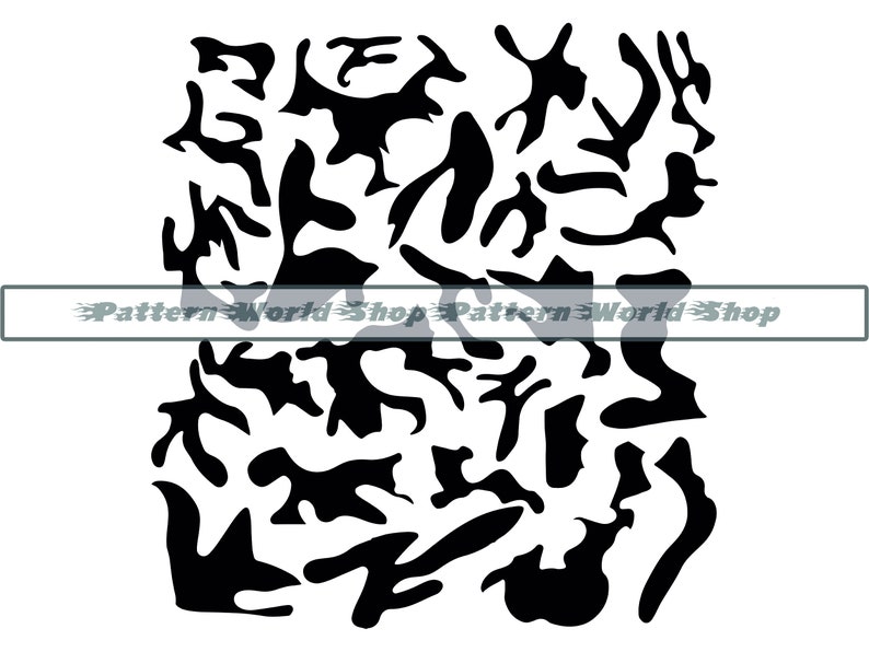 Woodland Camo Pattern SVG Camo Pattern SVG Camo Pattern - Etsy