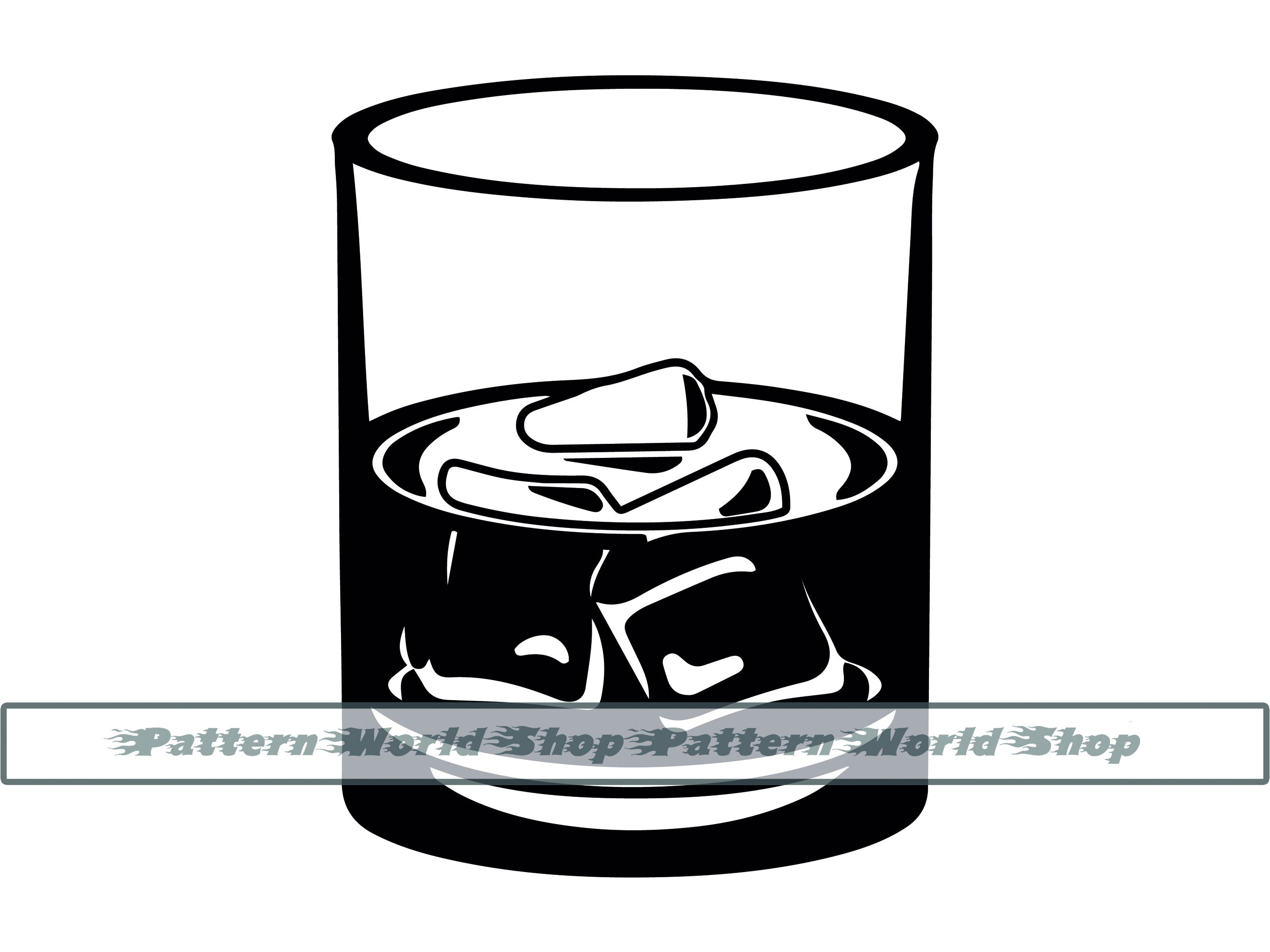 Whiskey SVG Whiskey Glass SVG Alcohol With Ice Cubes SVG - Etsy Ireland