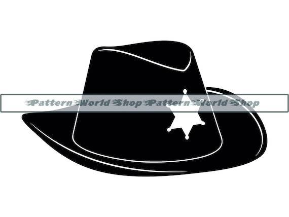 Sheriff Hat SVG Sheriff Svg Police Svg Trooper Hat Svg - Etsy