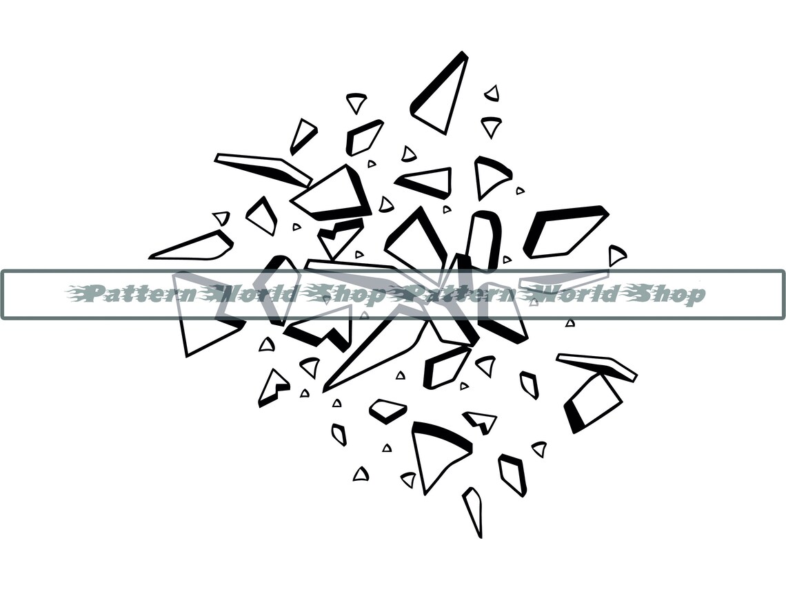 Shattered Glass SVG, Broken Glass Svg, Shattered Glass Clipart ...