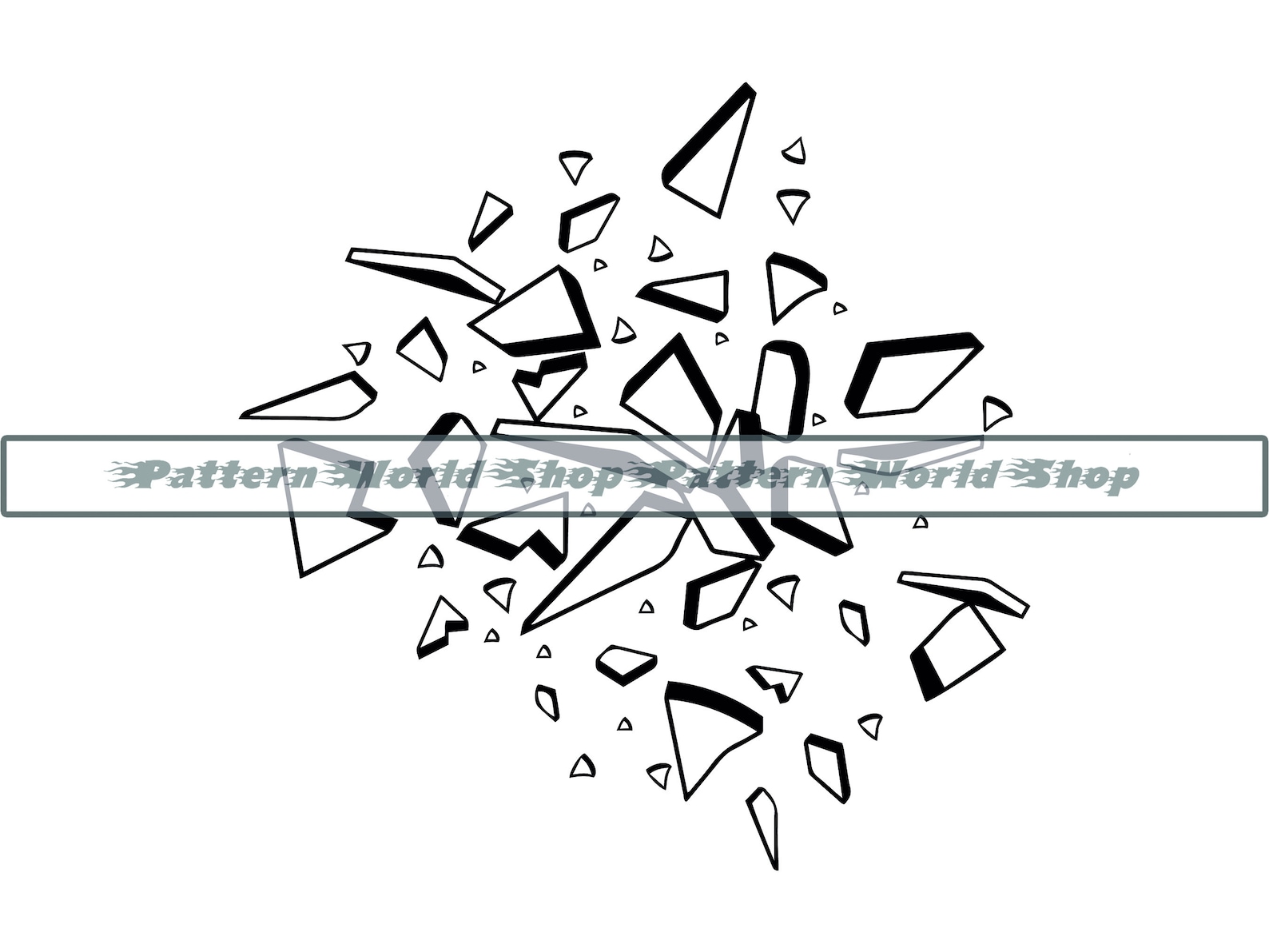 Shattered Glass SVG, Broken Glass Svg, Shattered Glass Clipart ...