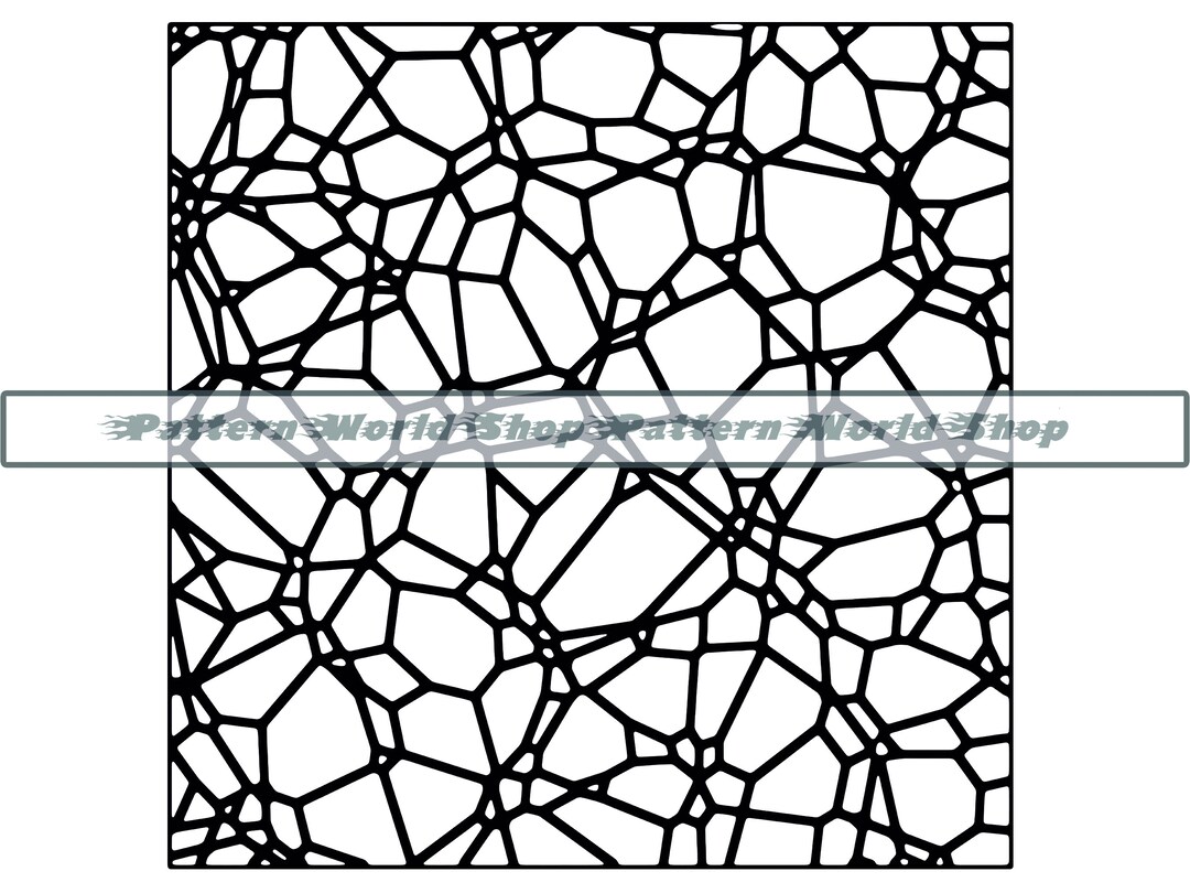Mosaic Pattern SVG, Voronoi SVG, Stained Glass SVG, Seamless Mosaic ...