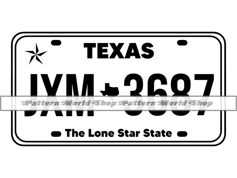 Texas License Plate SVG, Texas SVG, Car Plate SVG, Texas License Plate ...
