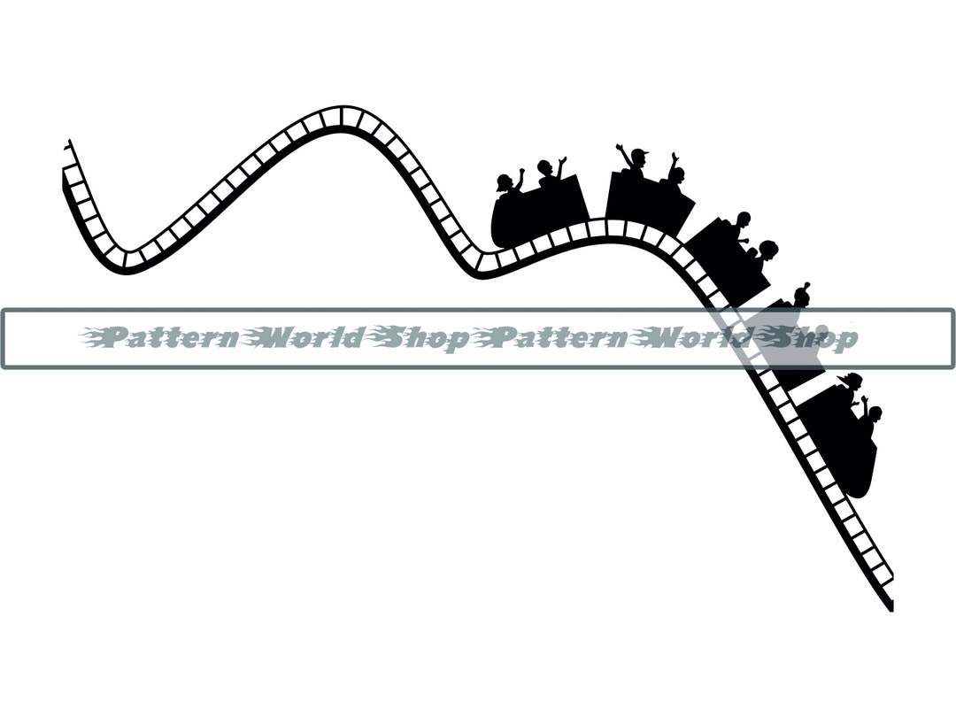 Roller Coaster SVG, Roller Coaster PNG, Roller Coaster Clipart, Roller ...