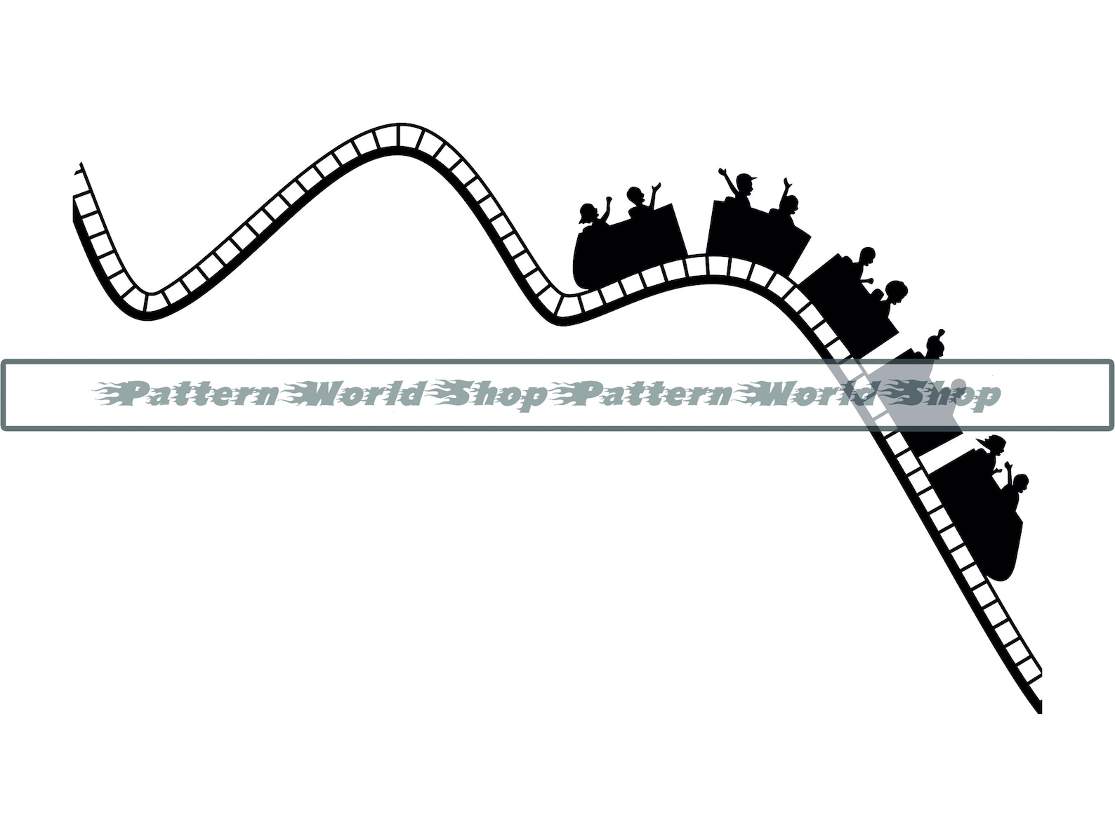 Roller Coaster SVG Roller Coaster PNG Roller Coaster - Etsy