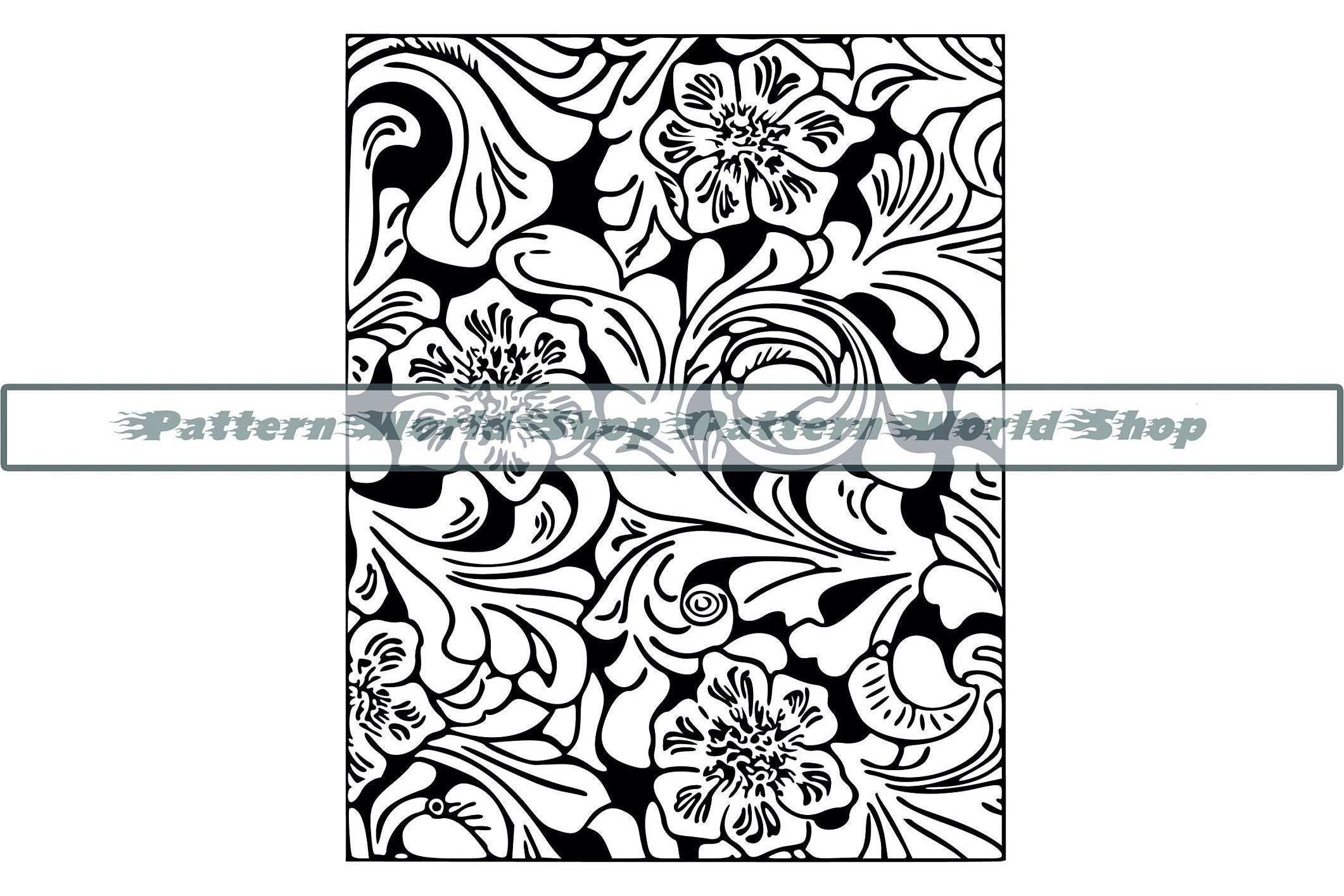 Tooled Leather 14 SVG Western Tooled Leather Tooling - Etsy