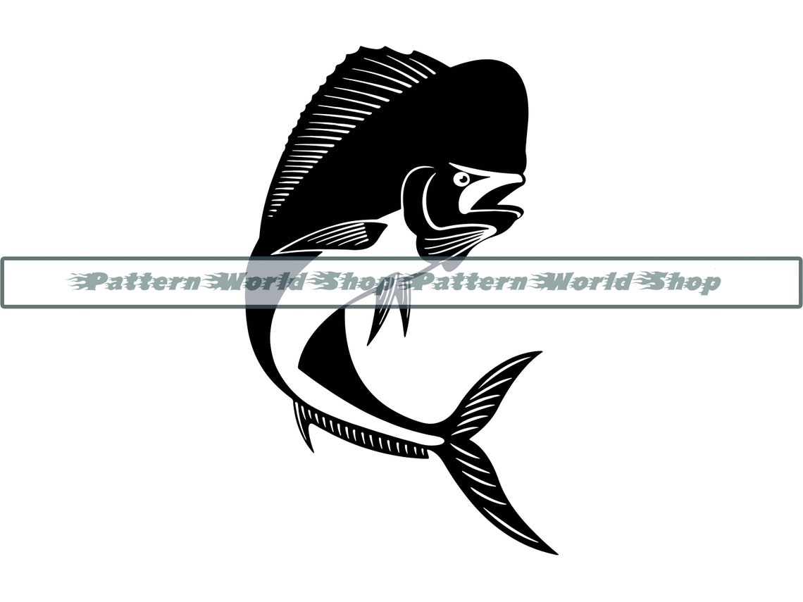 Mahi Mahi SVG Mahi Fish SVG Fishing SVG Mahi Mahi Clipart | Etsy