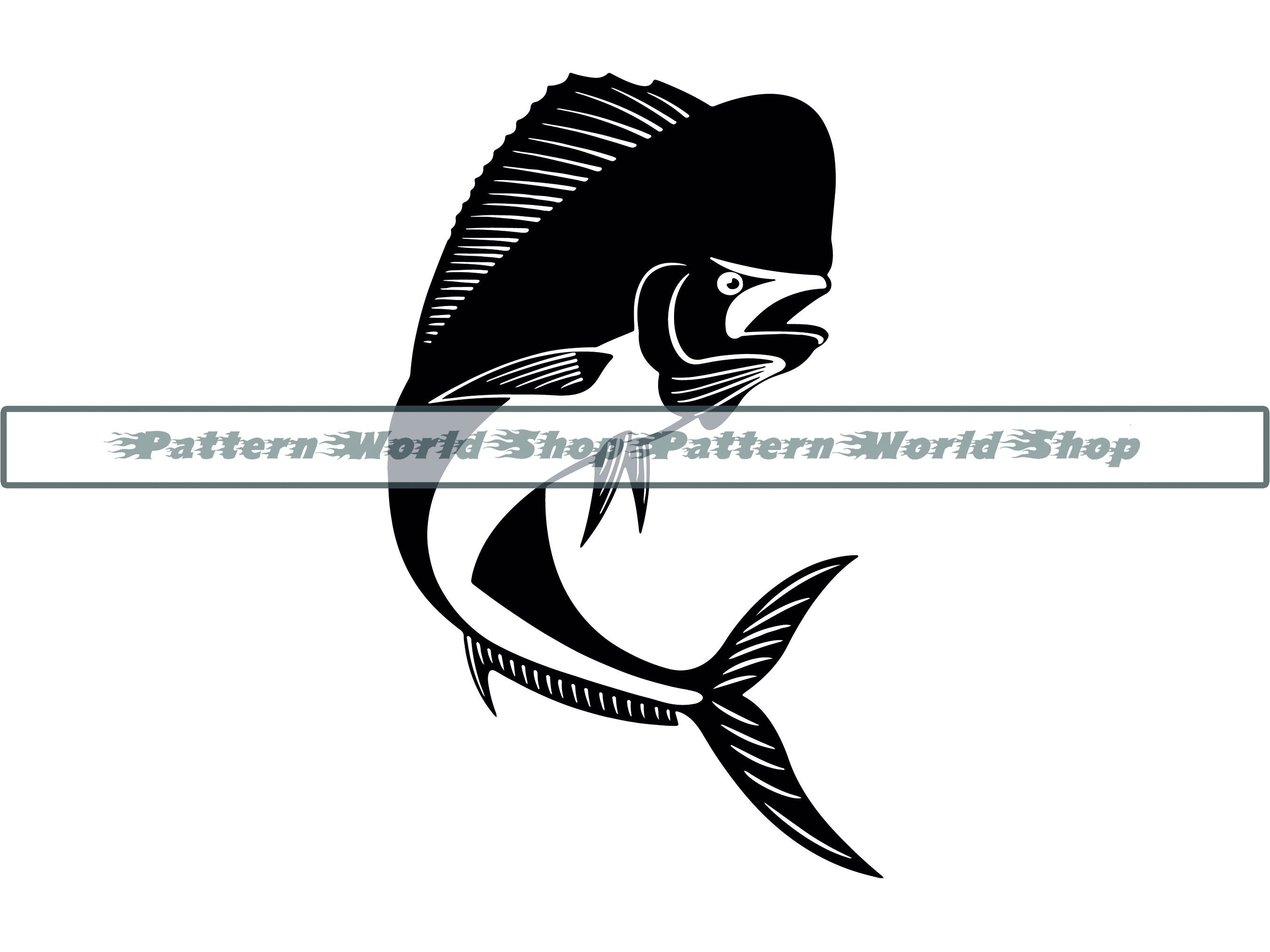 Mahi Mahi SVG Mahi Fish SVG Fishing SVG Mahi Mahi Clipart - Etsy México