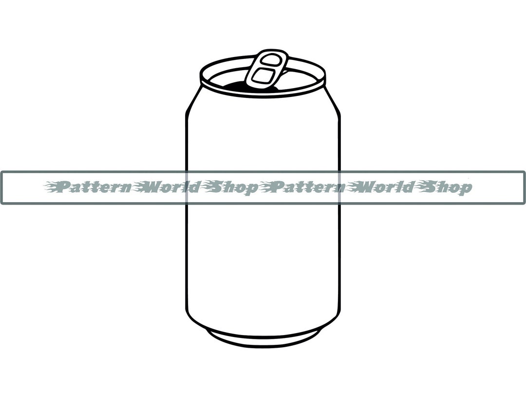 Beer Can Outline SVG, Soda Can Outline SVG, Beer Can SVG, Beer Can ...