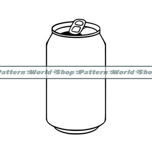 Beer Can Outline SVG, Soda Can Outline SVG, Beer Can SVG, Beer Can ...