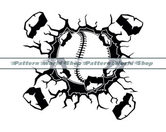 Smashing Baseball Logo SVG, Baseball SVG, Softball SVG, Baseball ...