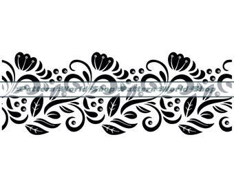 Tooled Leather Border Svg | Etsy Israel
