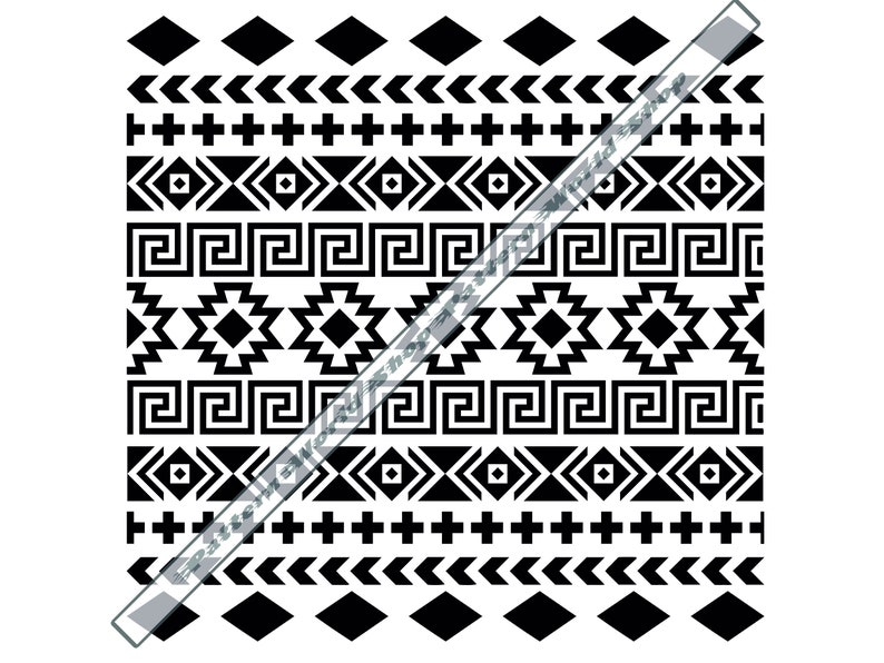 Aztec Pattern 2 SVG Southwest Pattern SVG Tribal Pattern - Etsy