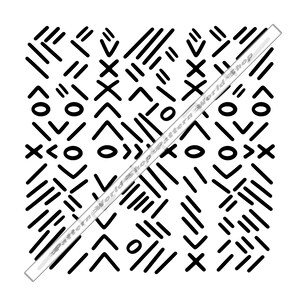 African Mud Cloth Pattern #2 SVG, Boho Mudcloth Arrow, Seamless African ...