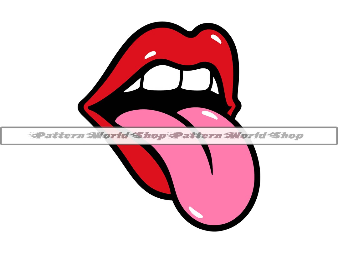 Lips and Tongue SVG, Lips SVG, Tongue SVG, Rock Svg, Clipart, Files for ...