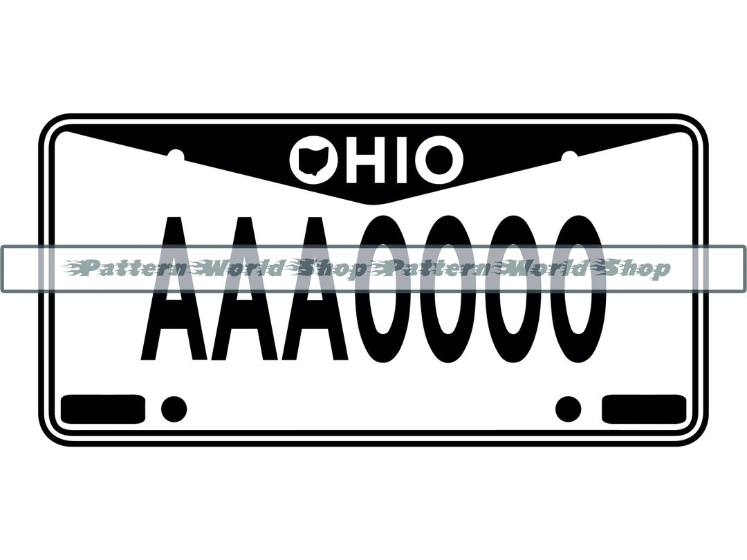 Ohio License Plate SVG, Ohio SVG, Car Plate SVG, Ohio License Plate ...