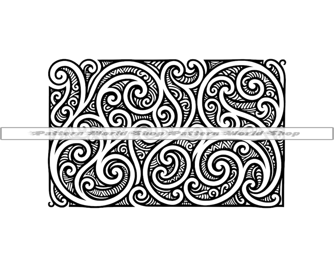 Maori Pattern SVG PNG, Polynesian Pattern SVG, Maori Tattoo Svg, Samoan ...